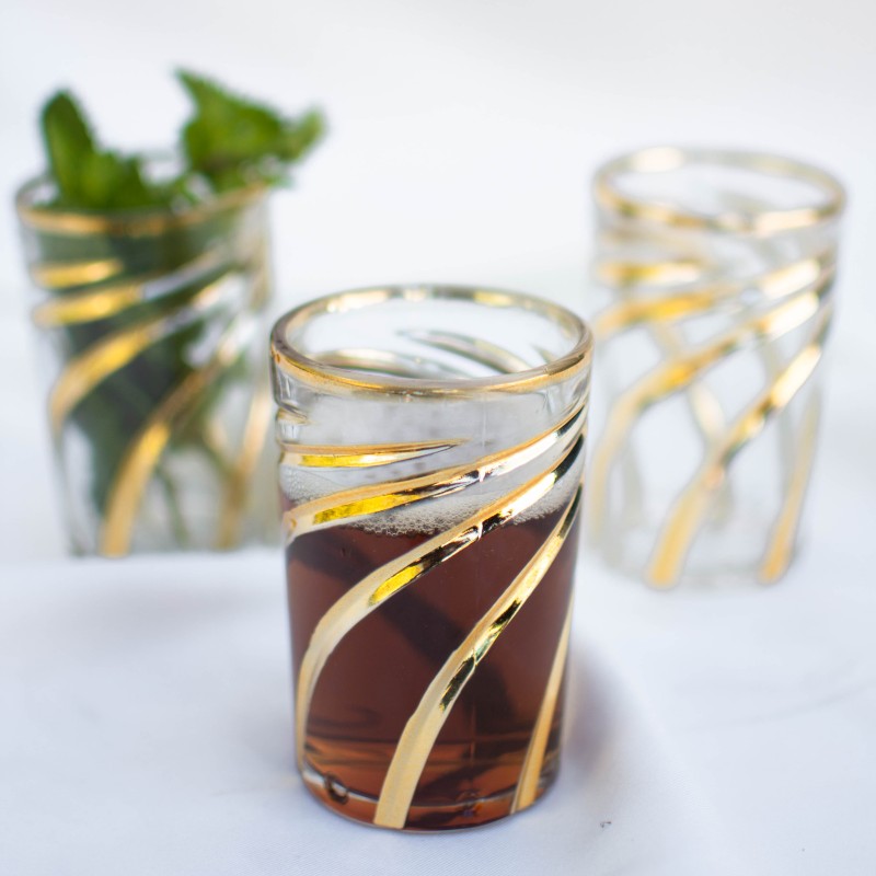 Set de 12 verres à thé